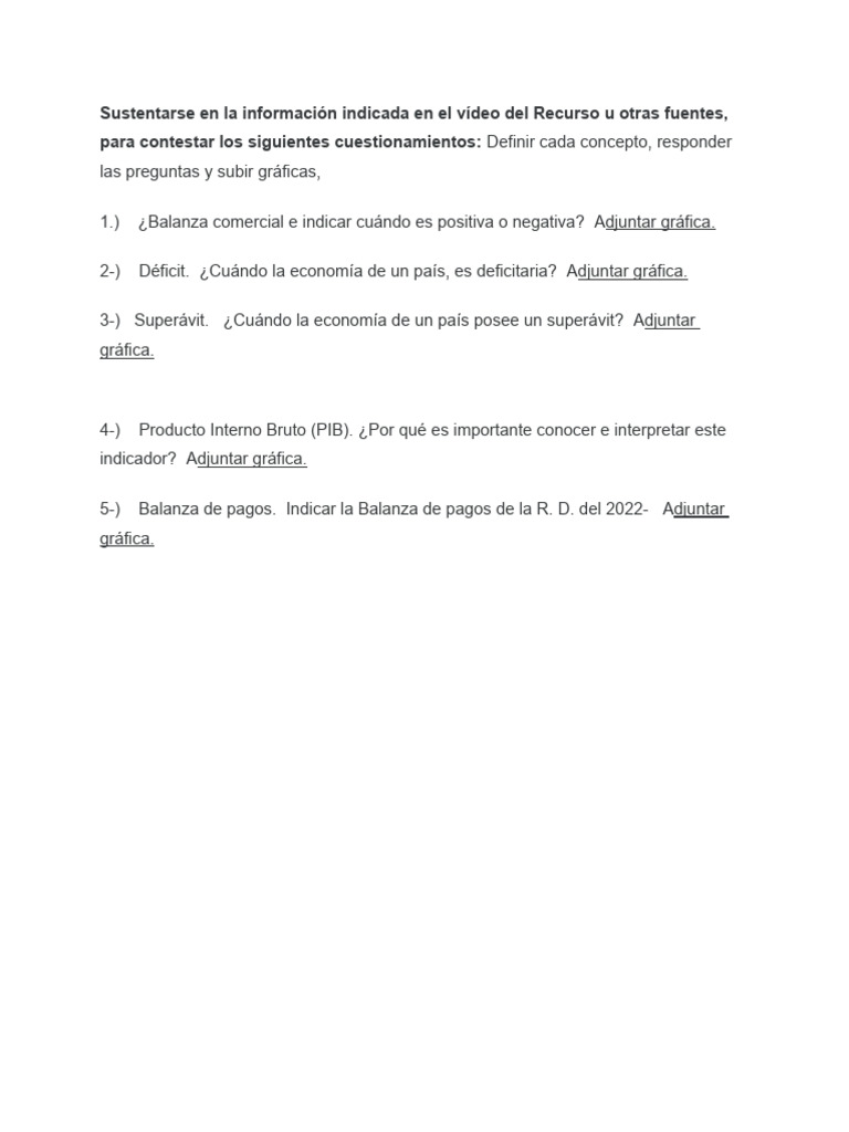 Tarea 3 Log | PDF | Balance presupuestario del gobierno | Balance de pagos