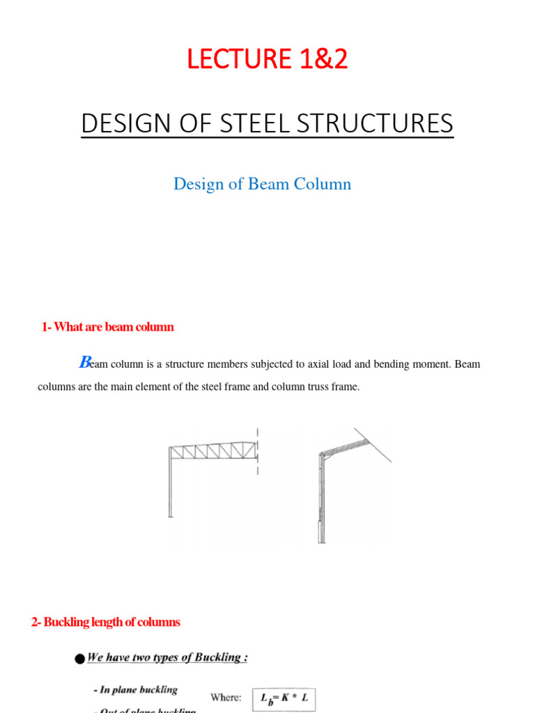Lec1 2 Design of Columns | PDF