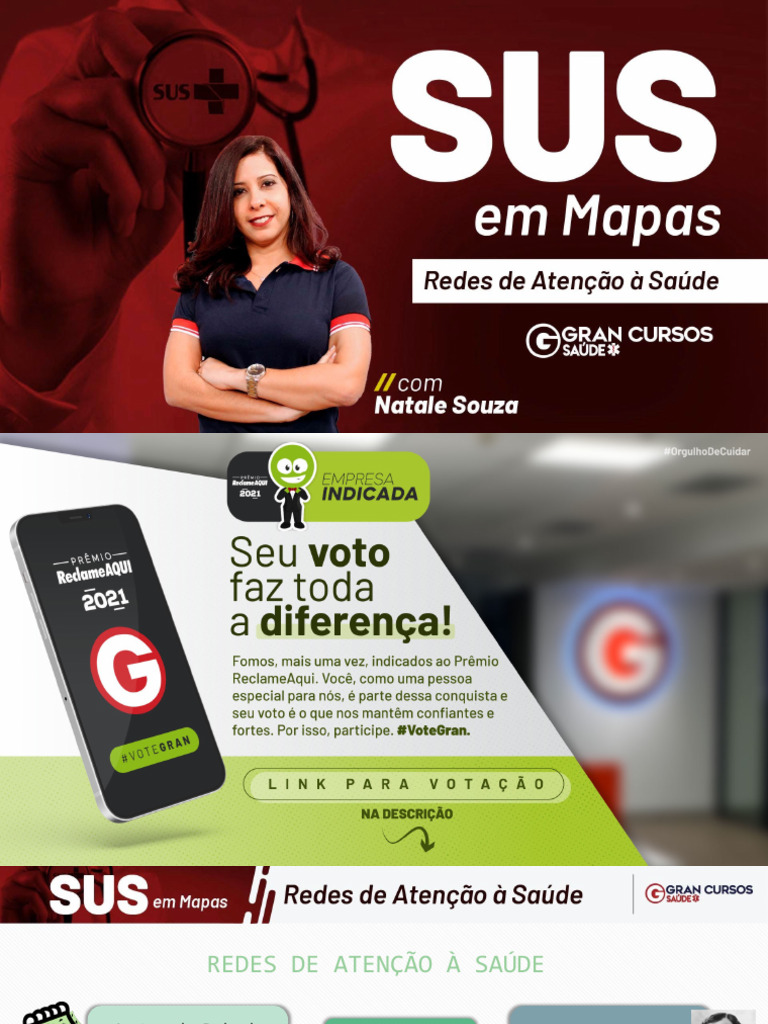 SUS Mapas Redes Atencao A Saude Natale Souza | PDF