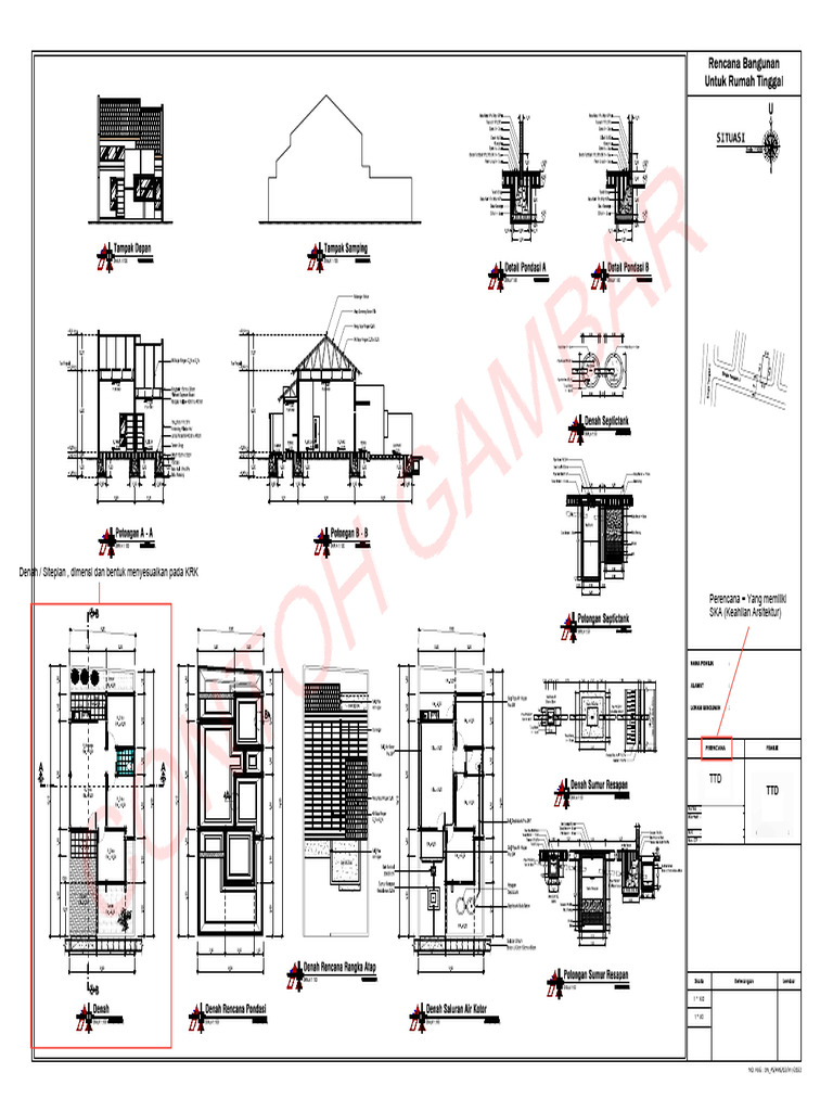 Contoh Format Imb PBG | PDF