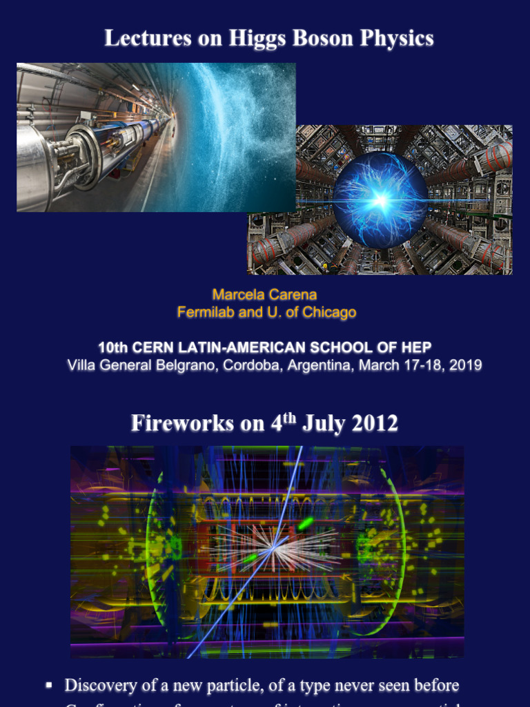 Lectures On Higgs Boson Physics | PDF | Higgs Boson | Standard Model