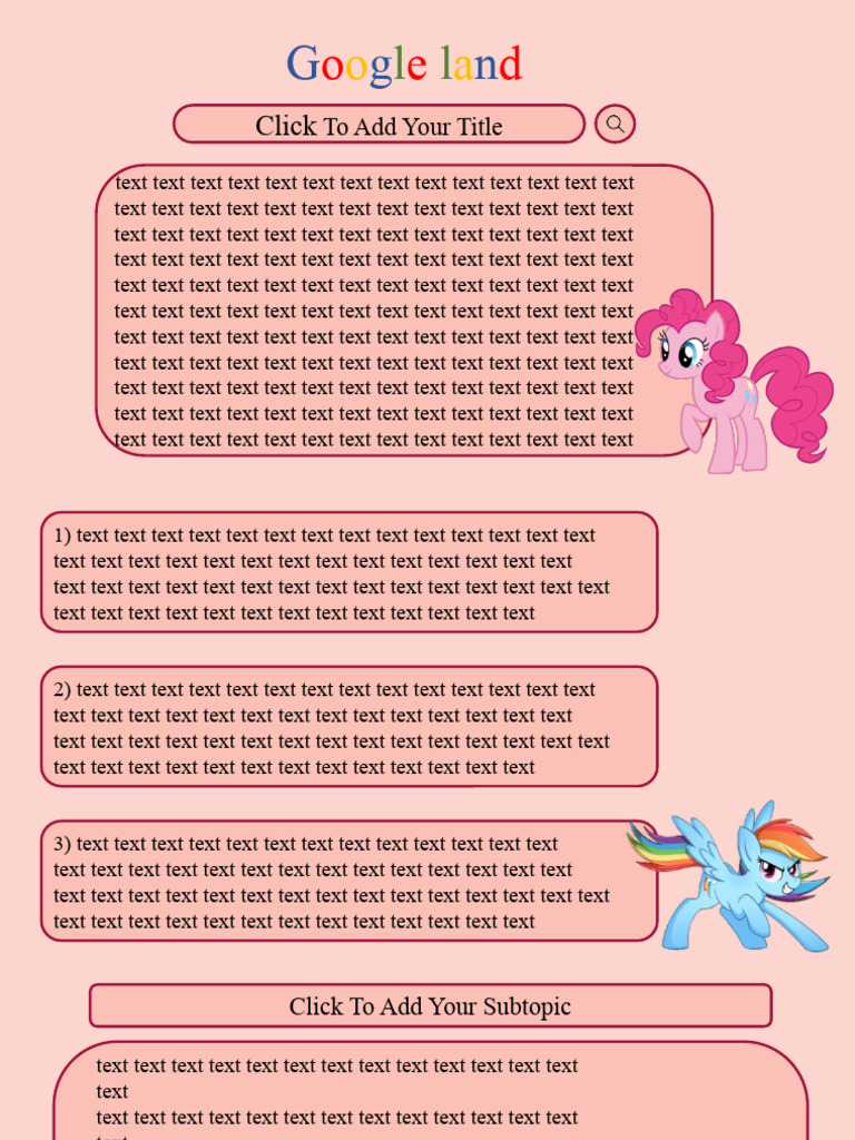 My Little Pony Presentation Template | PDF