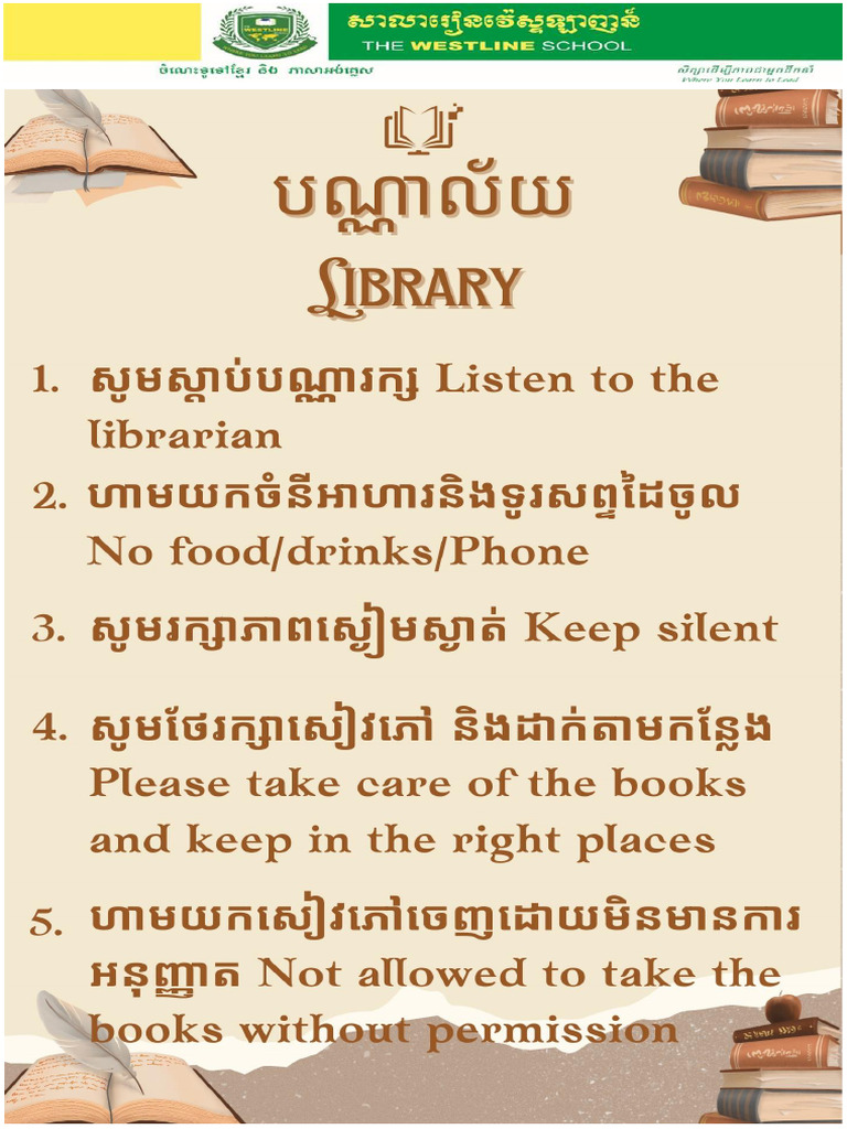 Library Rules | PDF