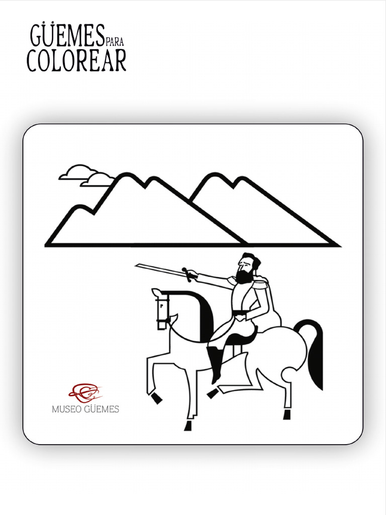 MG Güemes para Imprimir y Colorear | PDF