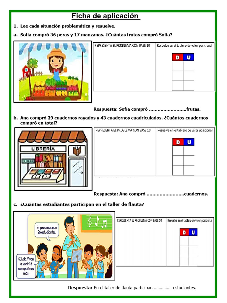 HOJA DE APLICACIÓN Agregamos y Quitamos Cantidades A 50 | PDF
