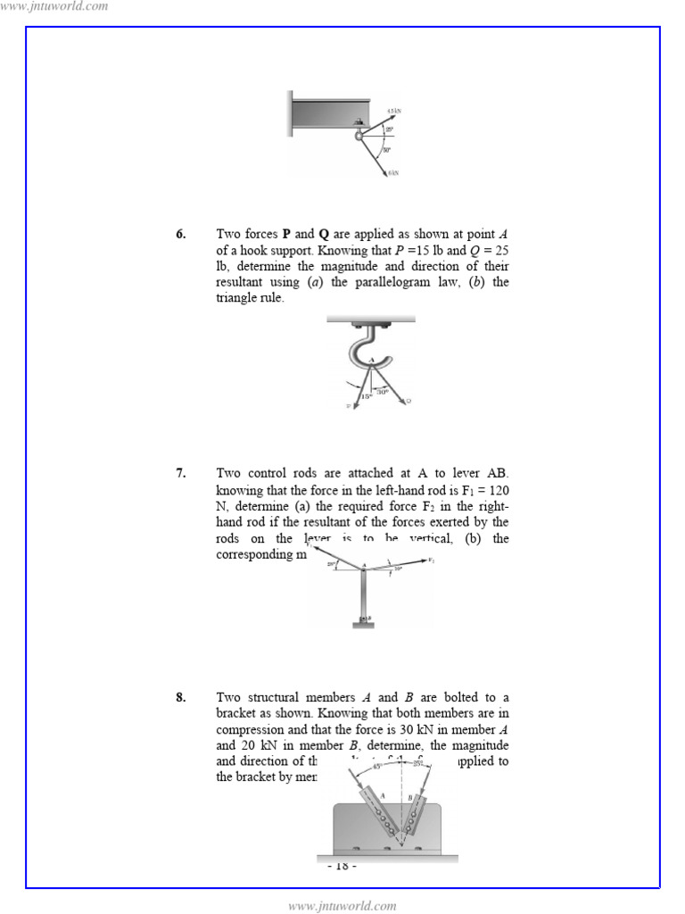 Engineering Mechanics Problems | PDF