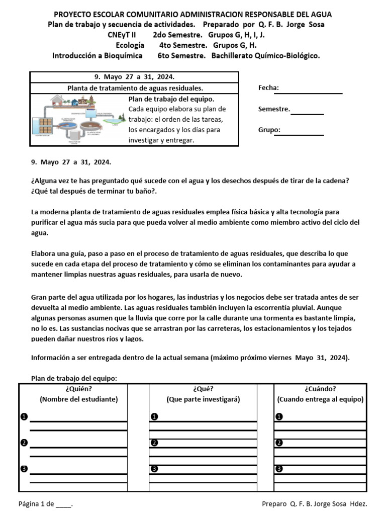 PEC Seguimiento Act 9 Planta de Tratamiento de Aguas Residuales CNEyT ...