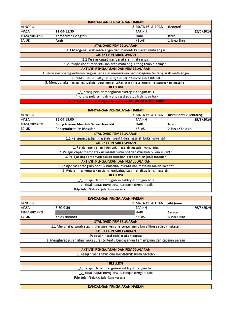 RPH M3 (2024) Farina Kamarudin | PDF