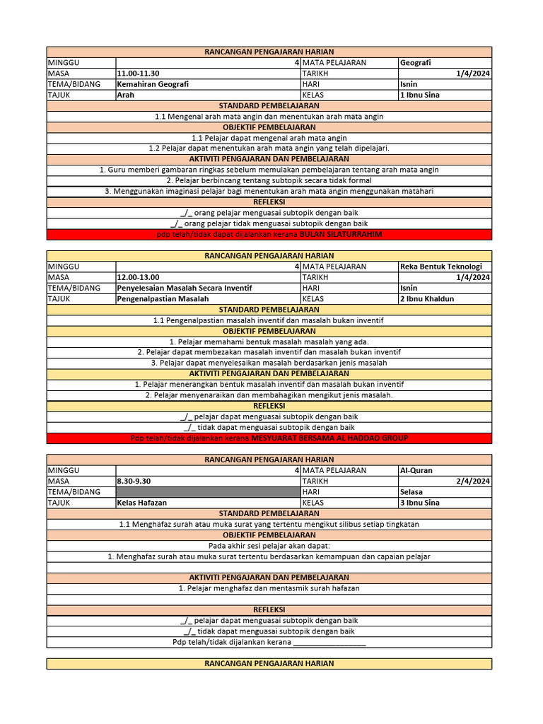 RPH M4 (2024) Farina Kamarudin | PDF