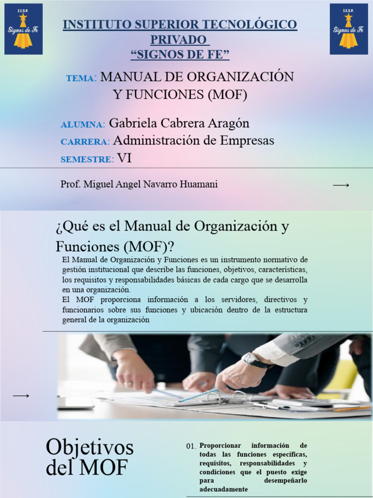Trabajo Mof | PDF