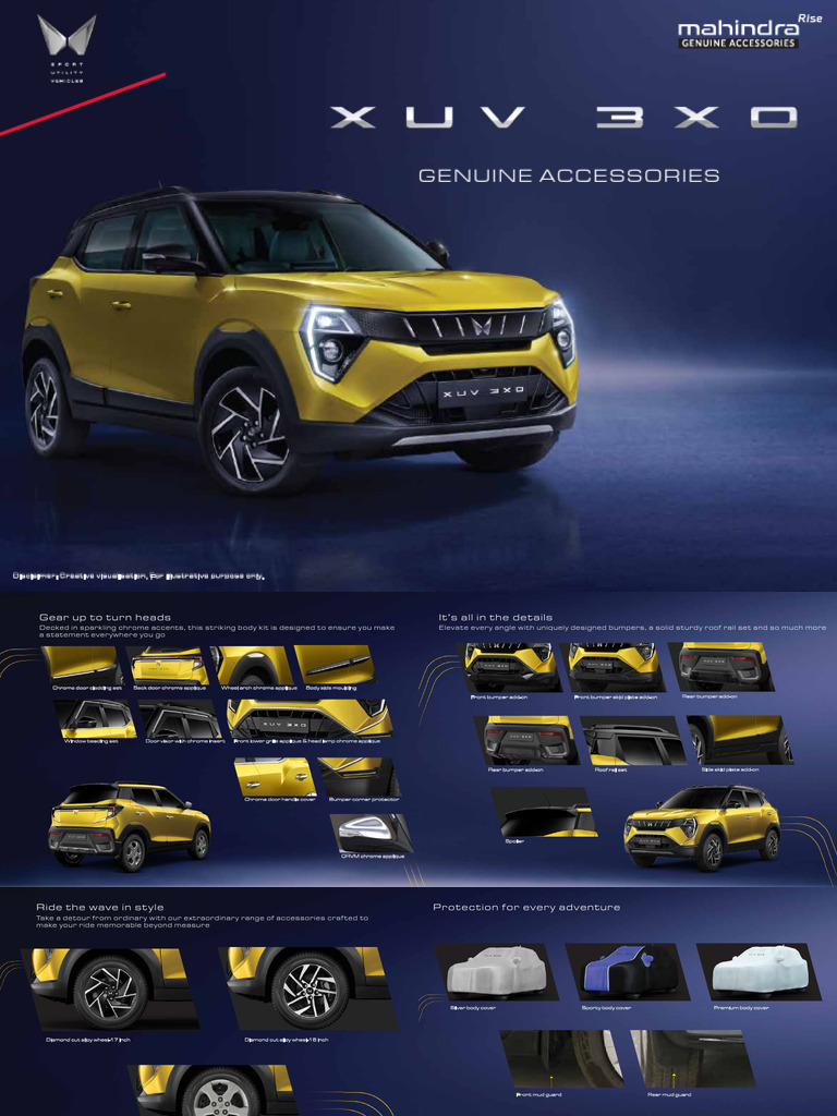 Mahindra 3X0 Accessories | PDF | Automotive Technologies | Car