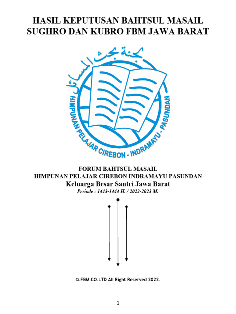 Hasil Keputusan Bahtsul Masail FBM Dari 2013 Terbaru 8 September 2023 | PDF