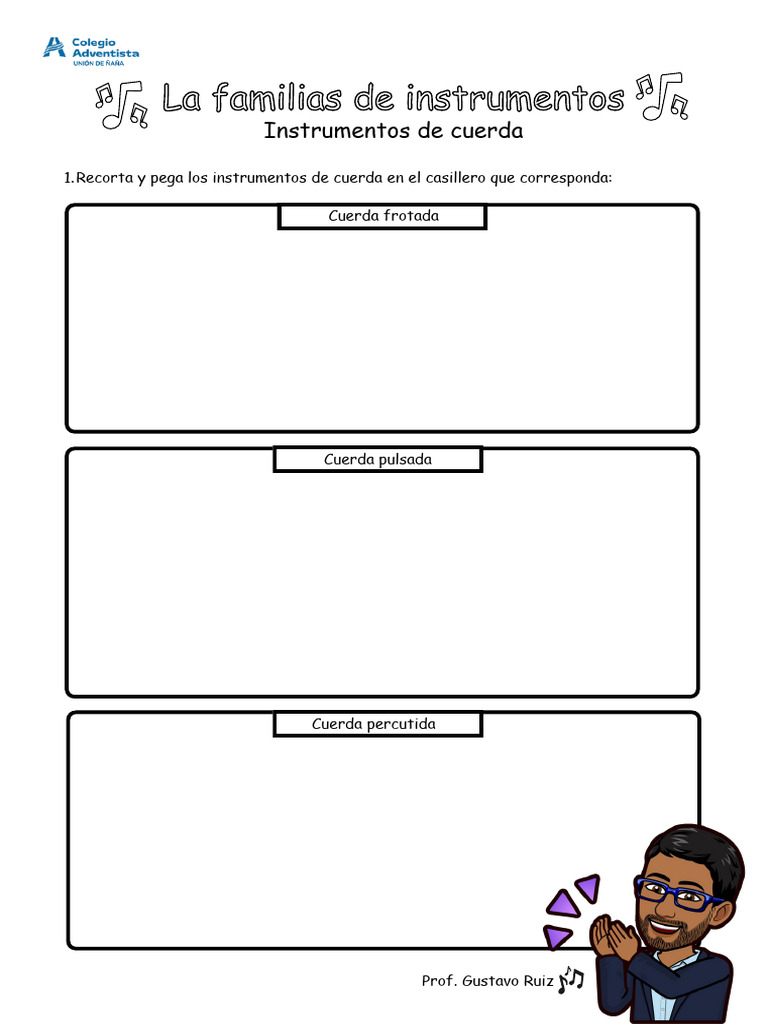 Ficha - Instrumentos de Cuerda | PDF