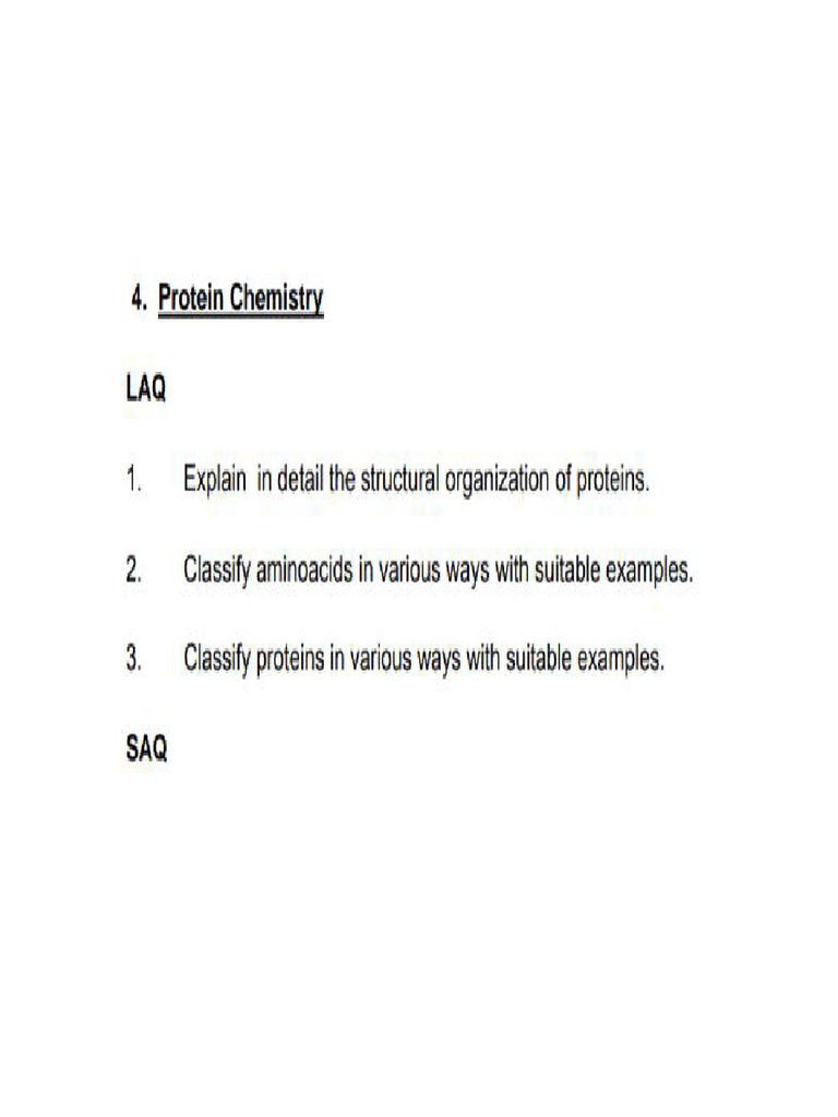 Biochemistry Imp Topics Chapterwise | PDF