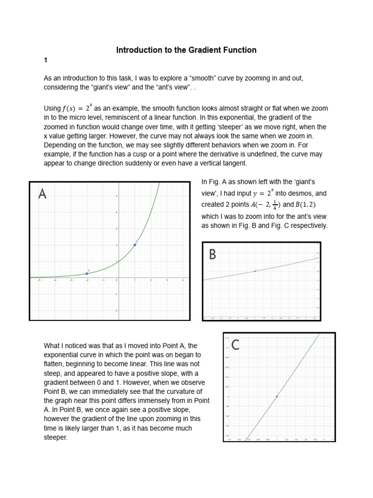 G Function | PDF | Tangent | Gradient