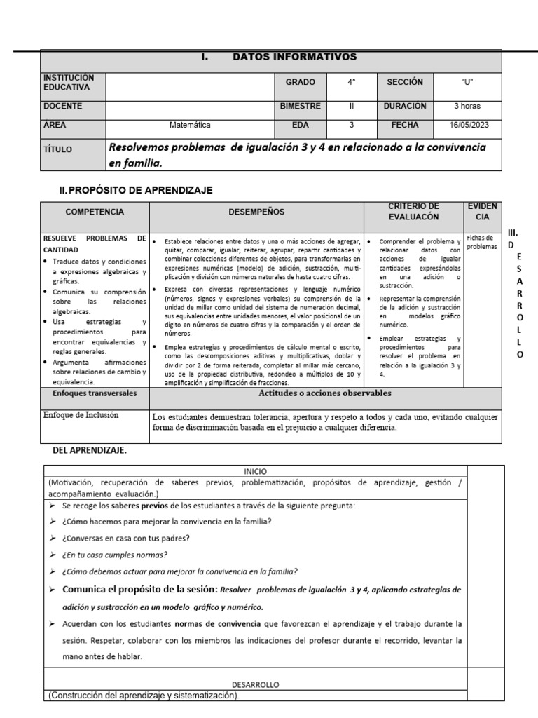 ACT MAT Igualación 3 y 4 | PDF | Números | Sustracción