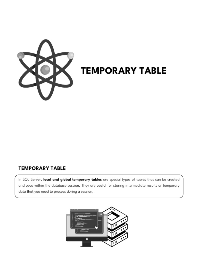 Temporary Table | PDF | Computers