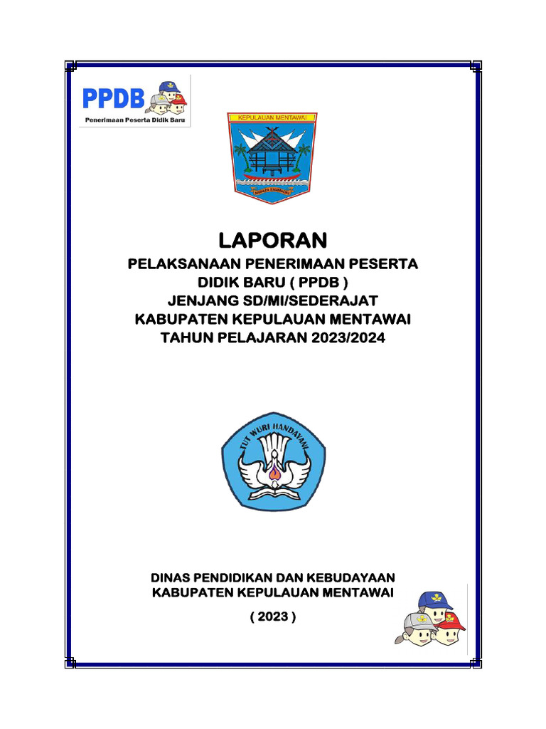 Laporan PPDB SD Kep - Mentawai 2023 | PDF