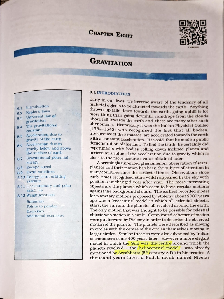 Gravitation Class 11th - 231002 - 175750 | PDF