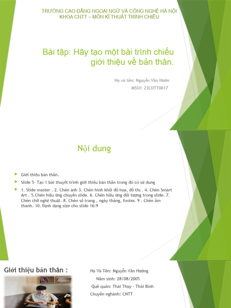 Mau Powerpoint Gioi Thieu Ban Than Mau 1 | PDF