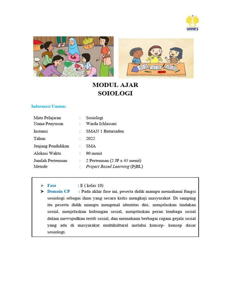 Modul Ajar Interaksi Sosial | PDF | Karier & Perkembangan