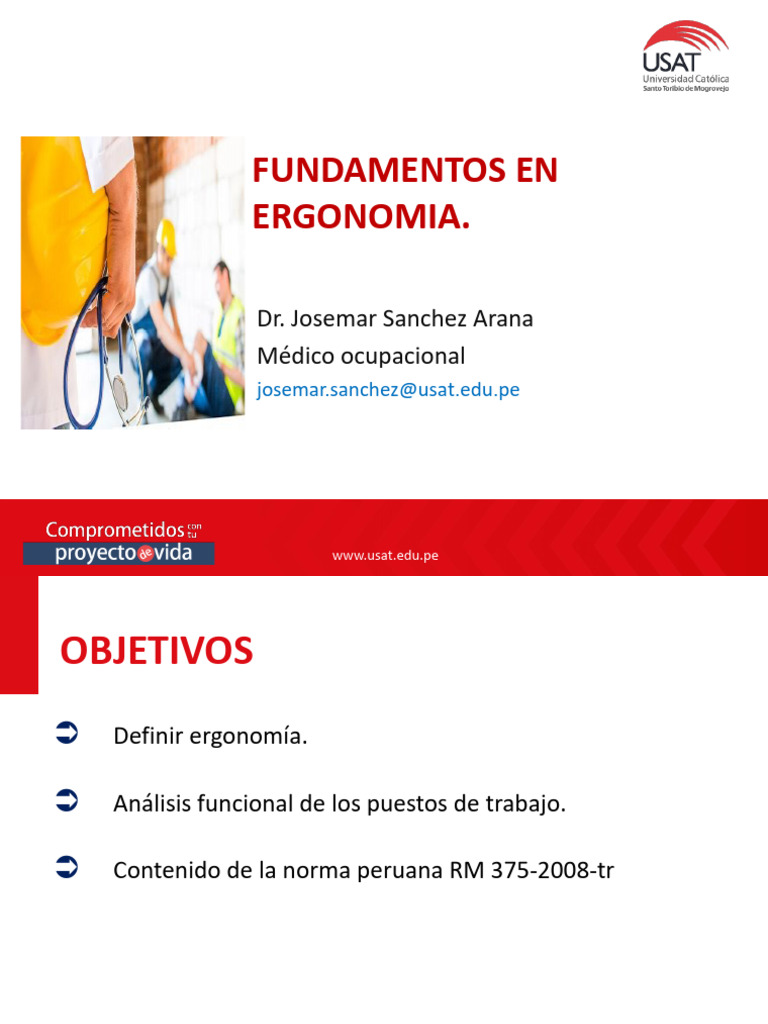 Sesion 7 - Fundamentos en Gestion en Ergonomia | PDF | Factores humanos ...