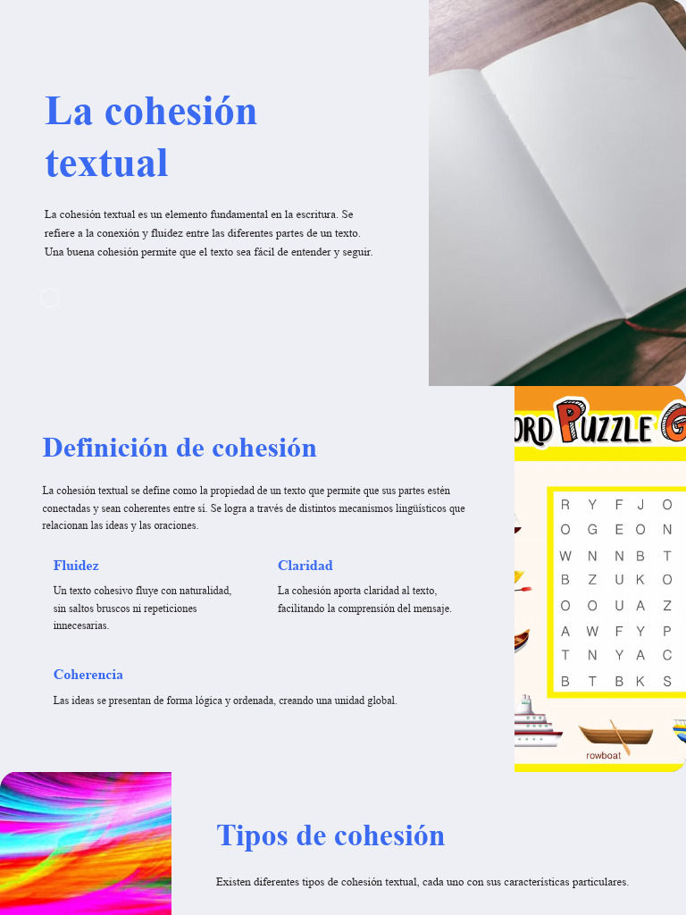 Introduccion A La Cohesion Textual | PDF | Palabra | Comunicación humana