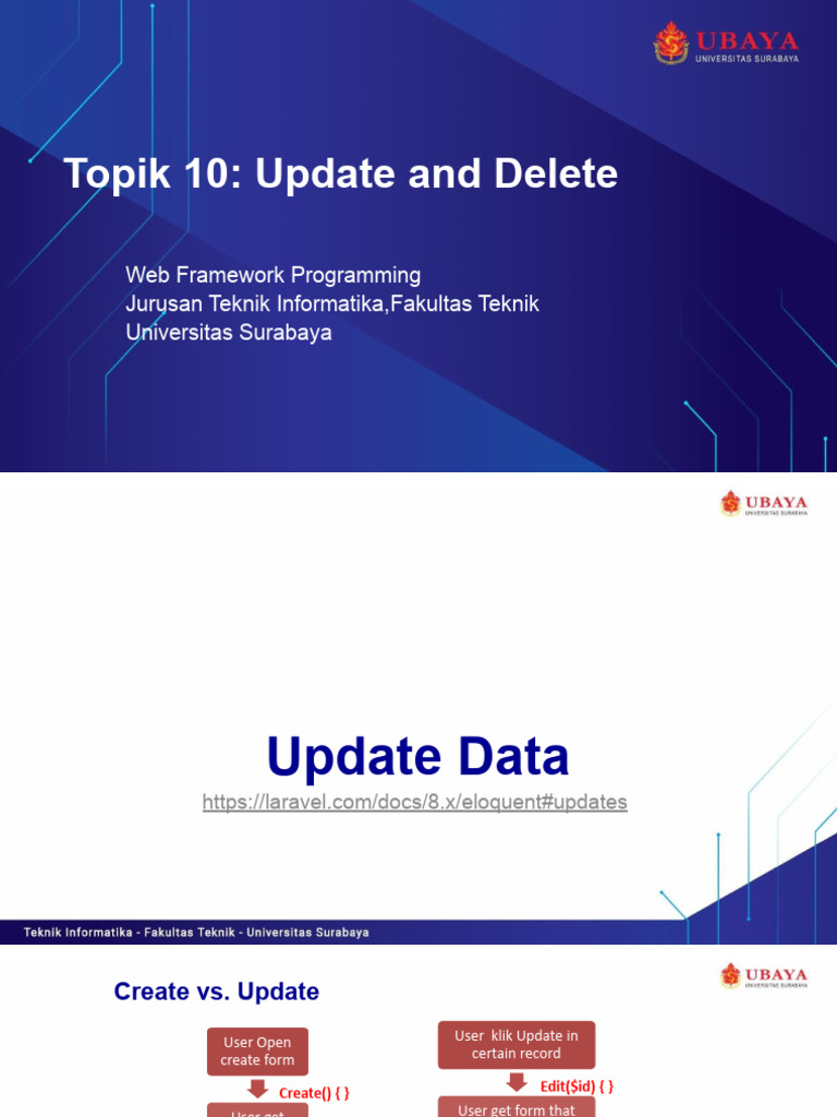 Laravel Update and Delete Functions Guide | PDF | Software | Software ...