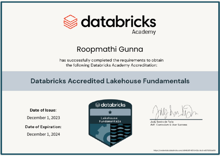 Databricks Lakehouse Fundamentals PDF | PDF