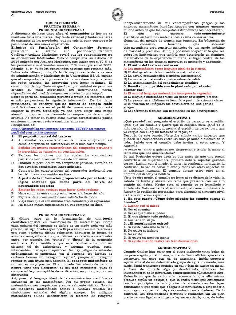 Práctica Sedes 4 | PDF | Matemáticas | Razón