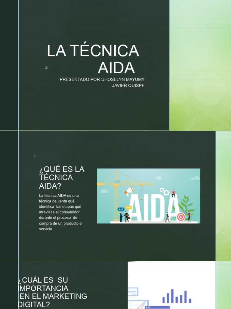 Presentación de La Técnica AIDA | PDF | Marketing | Economias