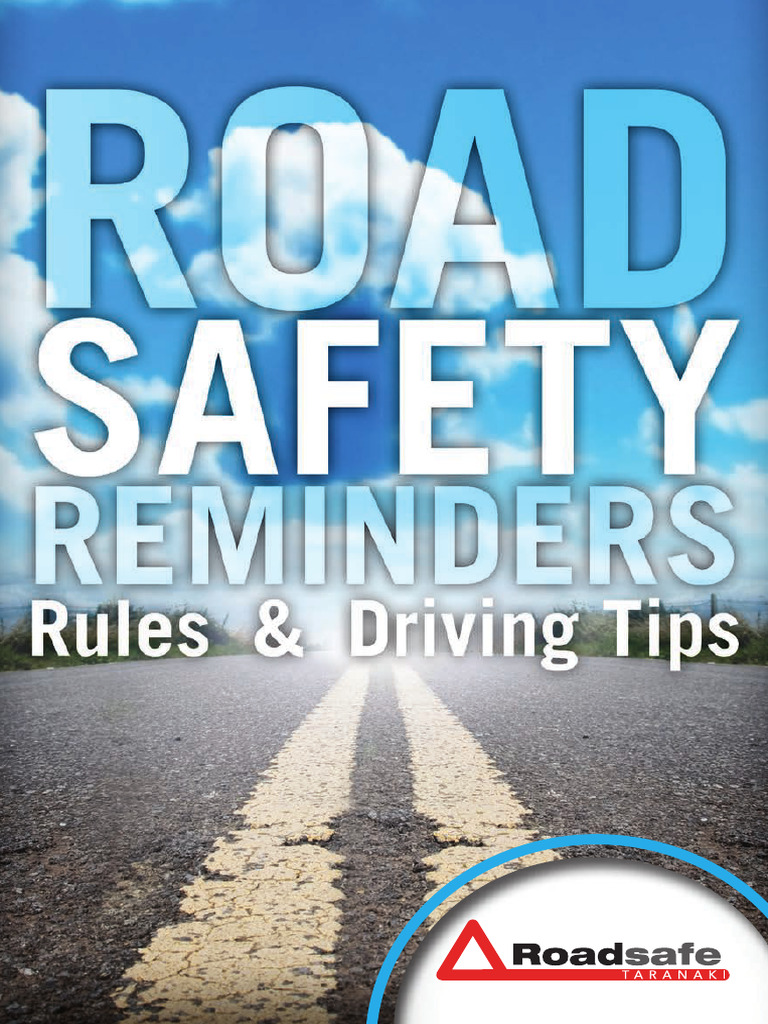Road Safety Reminders Booklet | PDF | Traffic | Intersection (Road)