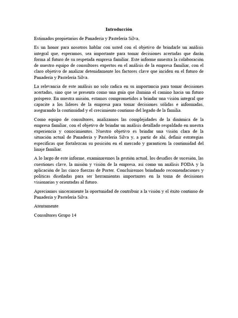 Introducción - EF - Empresas Familiares | PDF