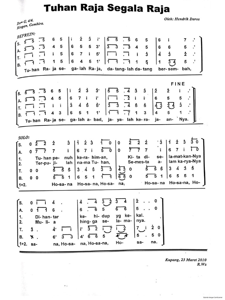 Tuhan Segala Raja | PDF