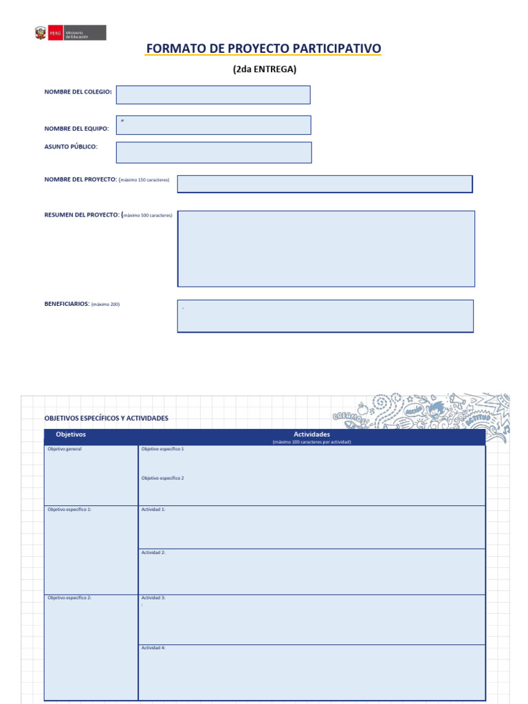 Modelo de Proyecto | PDF