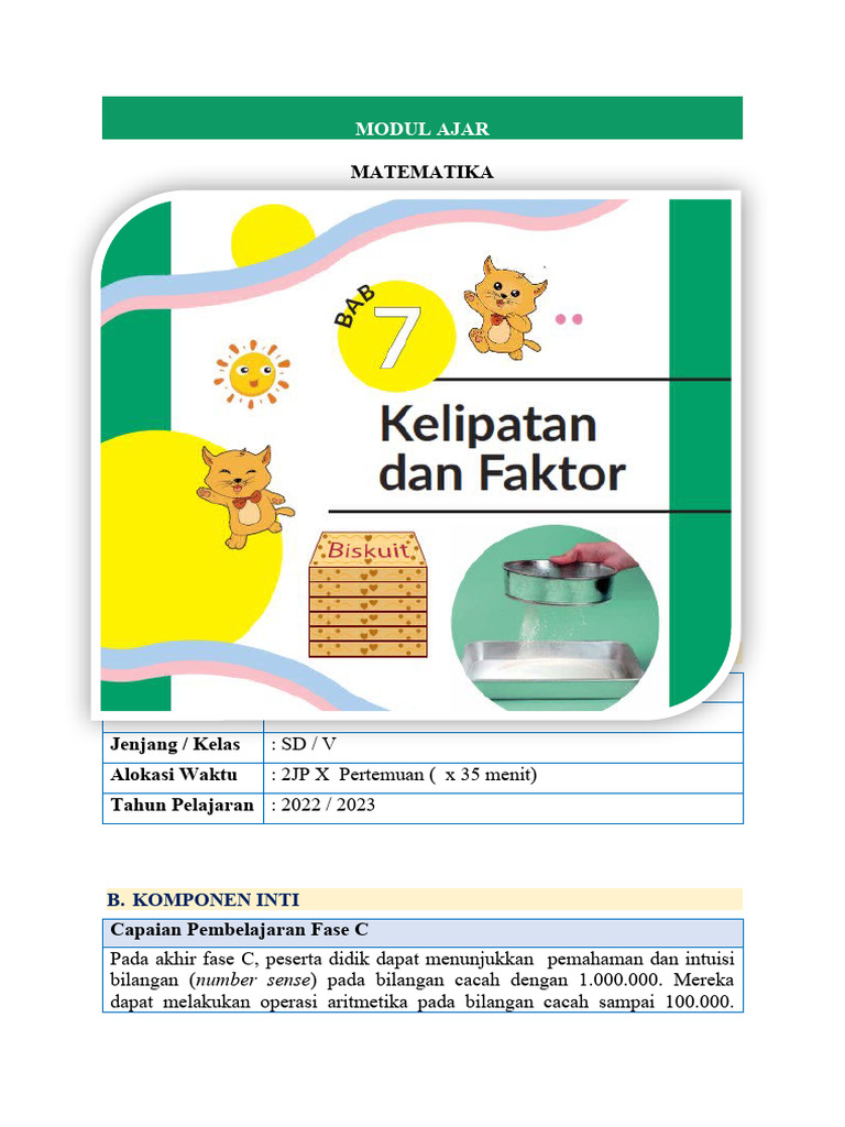 BAB 7 - MA Matematika Kls 5 | PDF | Seni