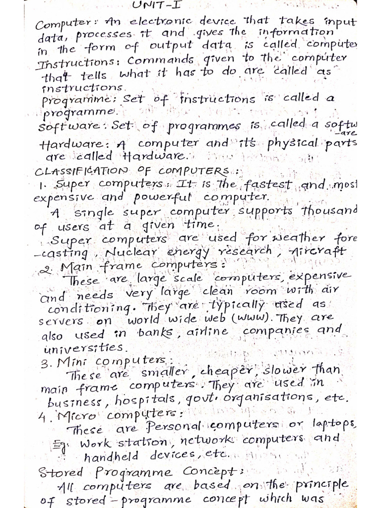 CProgramming Basics - Written Notes | PDF