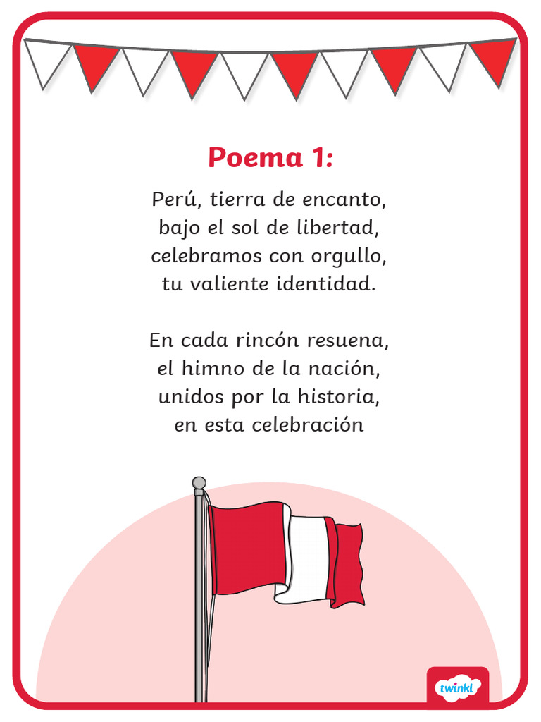 Sa DF 1717629825 Poemas de Fiestas Patrias Cortos - Ver - 1 | PDF