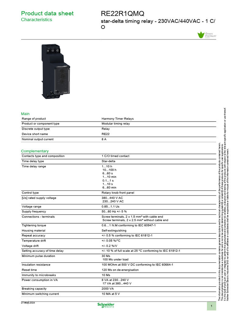 RE22R1QMQ DATASHEET IN en-GB | PDF | Relay | Hertz