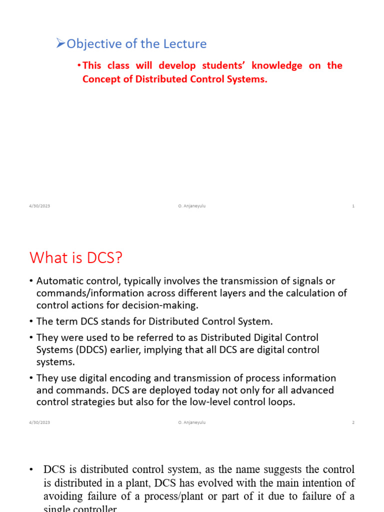DCS Architectures | PDF | Computing | Computer Science