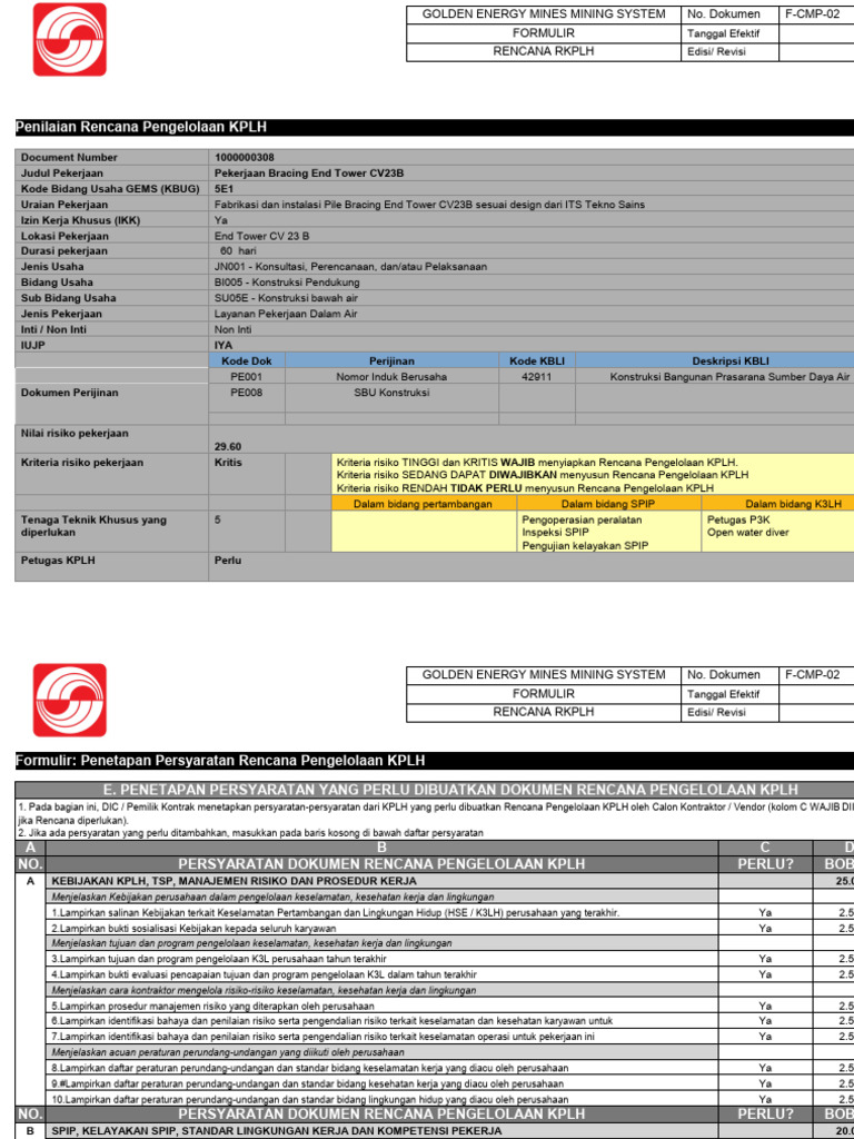KPLH 8200010281 - Bracing End Tower CV 23B | PDF