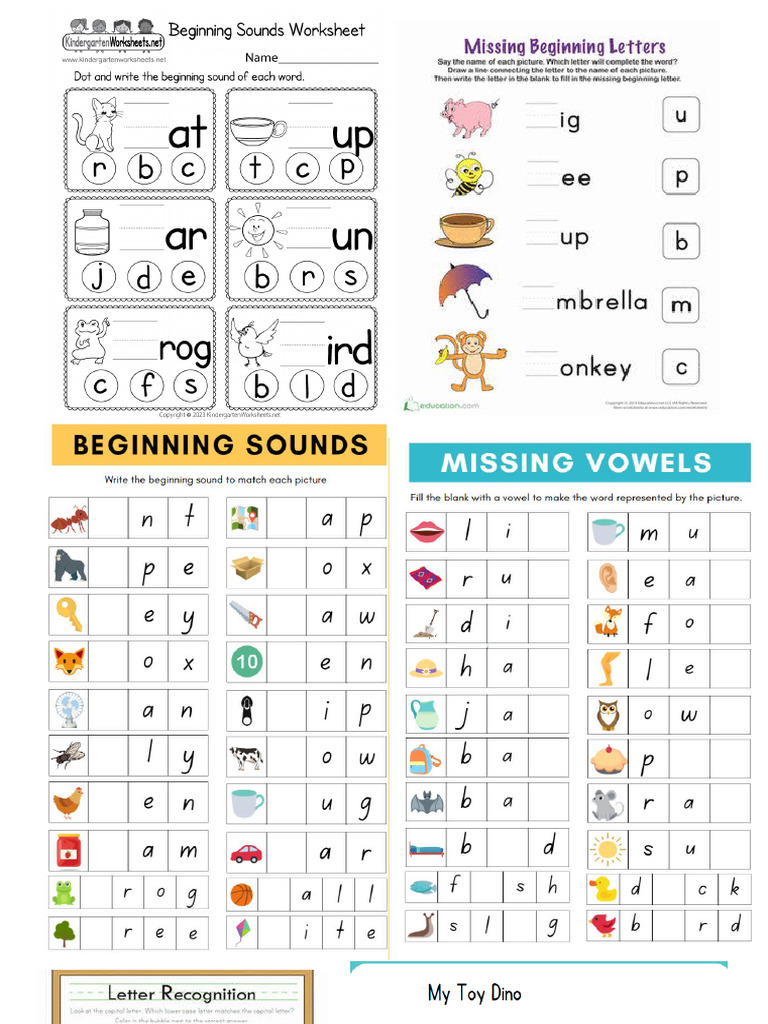 Beginning Reading Worksheet | PDF