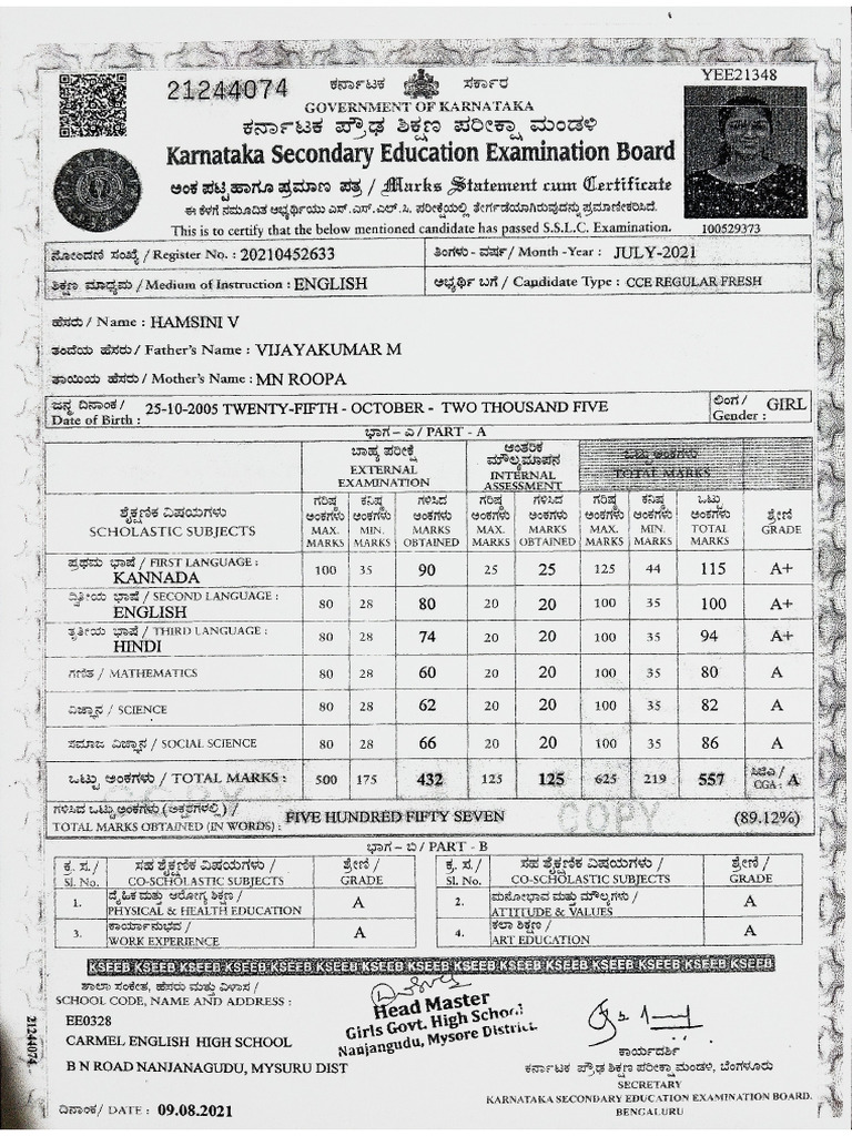 SSLC | PDF