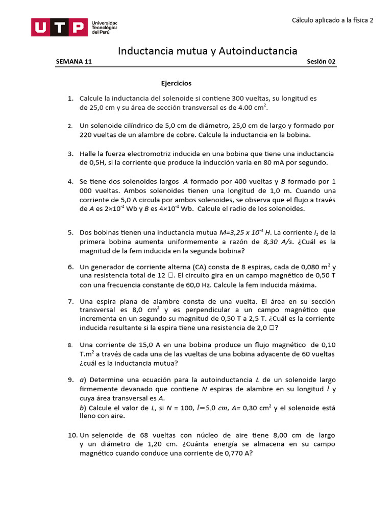 S11 - s2 - H - T - Autoinductancia | PDF | Inductancia | Inductor