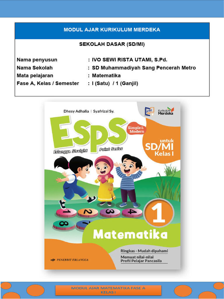 Esps Matematika Semester 1 | PDF