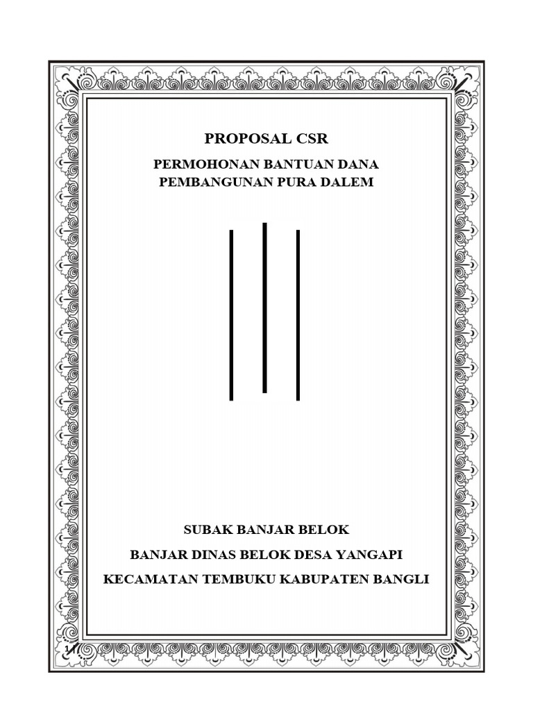 'Proposal Subak-1 | PDF