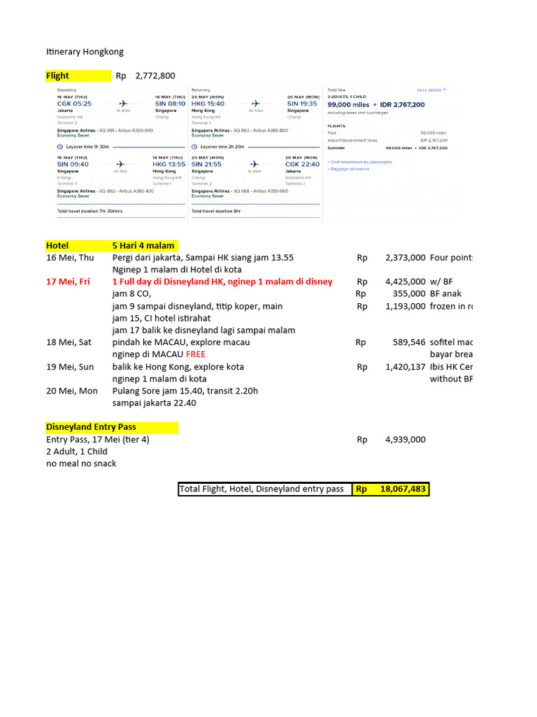 Itin HK 2 Best Option PDF | PDF