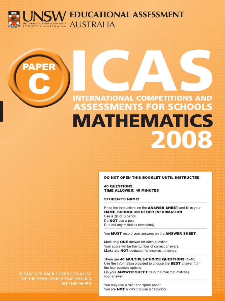 2008 Mathematics Paper C | PDF