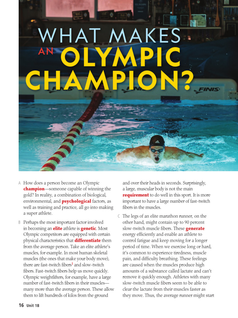 Reading Explo 3 Unit 2 | PDF | Skeletal Muscle | Running