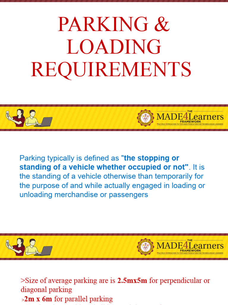 Parking & Loading Regulations Guide | PDF | Parking